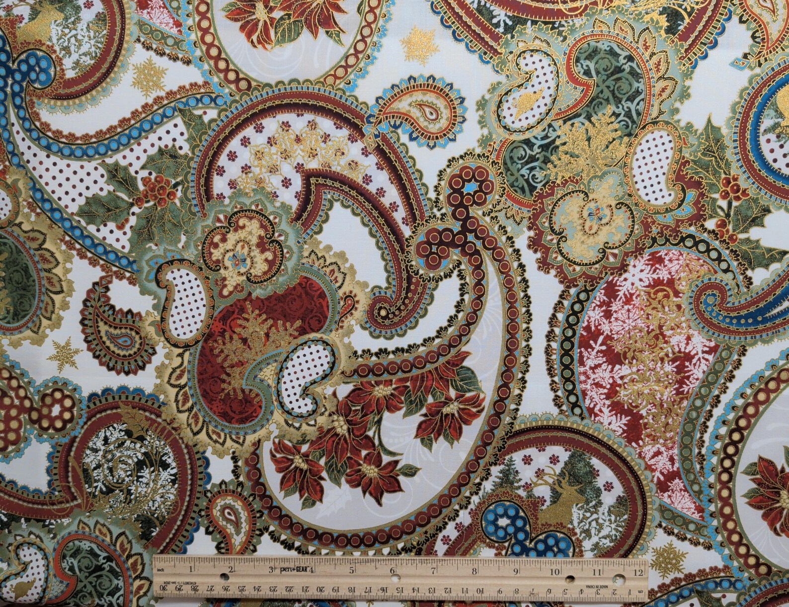 Winter Elegance Jason Yenter in the Beginning Fabrics 2015 - White ...