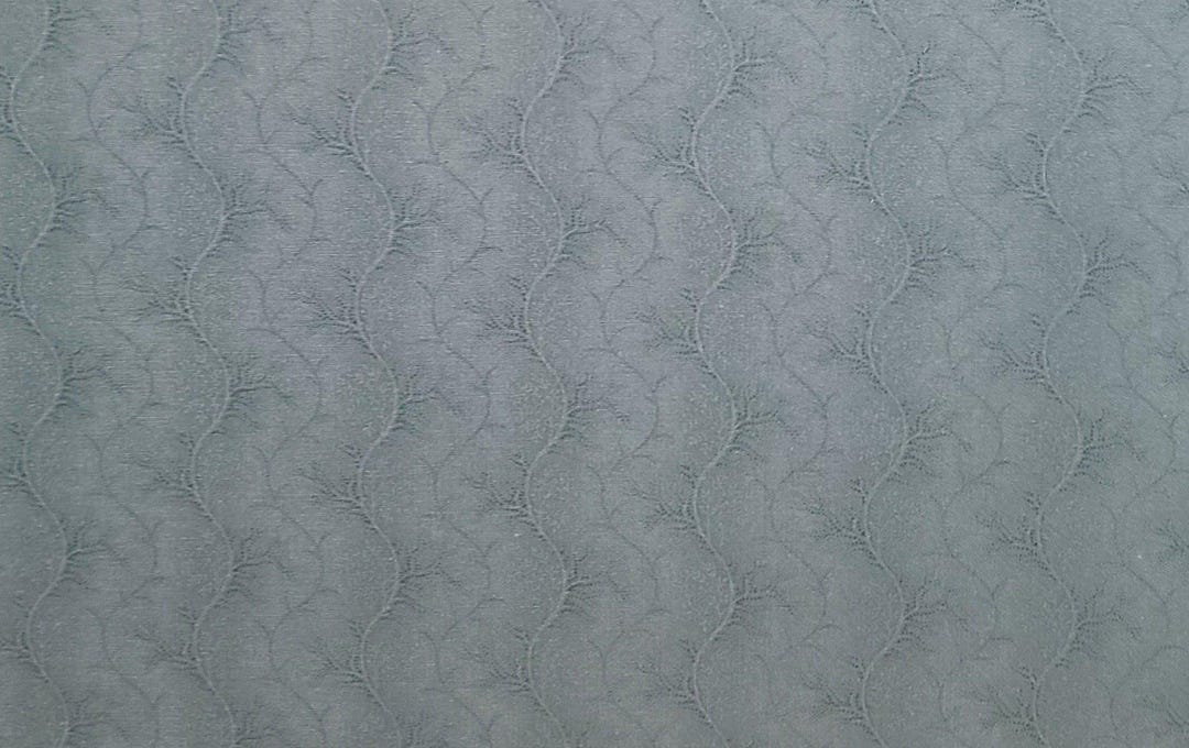 Dark Green Tonal Vertical Vine Stripe (parallel to Selvage) Fabric ...