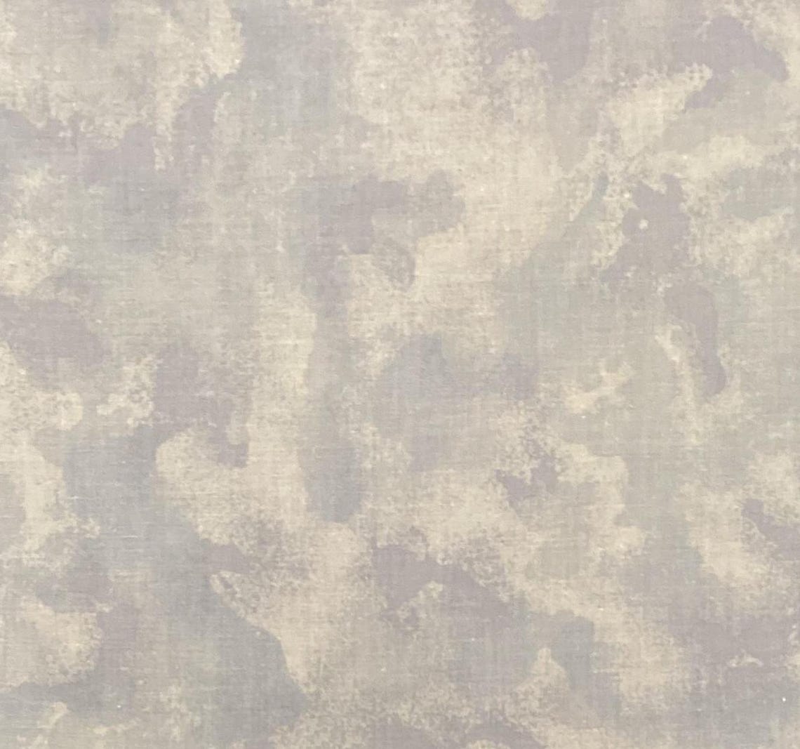 Light Gray, Soft White, Periwinkle, Pale Camo Style Fabric - Selvage to ...