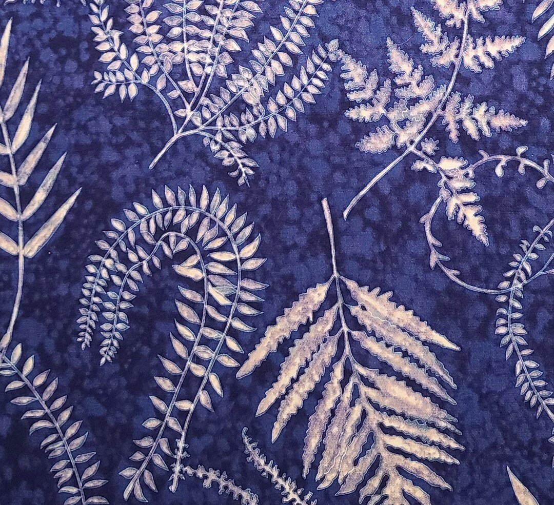 Robert Kaufman Co Inc #2162 - Dark Blue Tonal Fabric / Gray, Brown, Tan ...