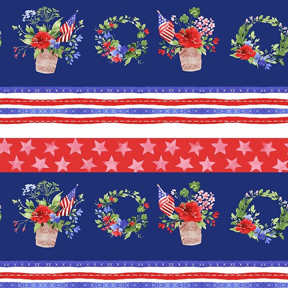 America the Beautiful by Heatherlee Chan for Clothworks | Etsy