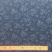Fabric Country - Dark Colonial Blue Fabric / Tone-on-tone Flower Print ...
