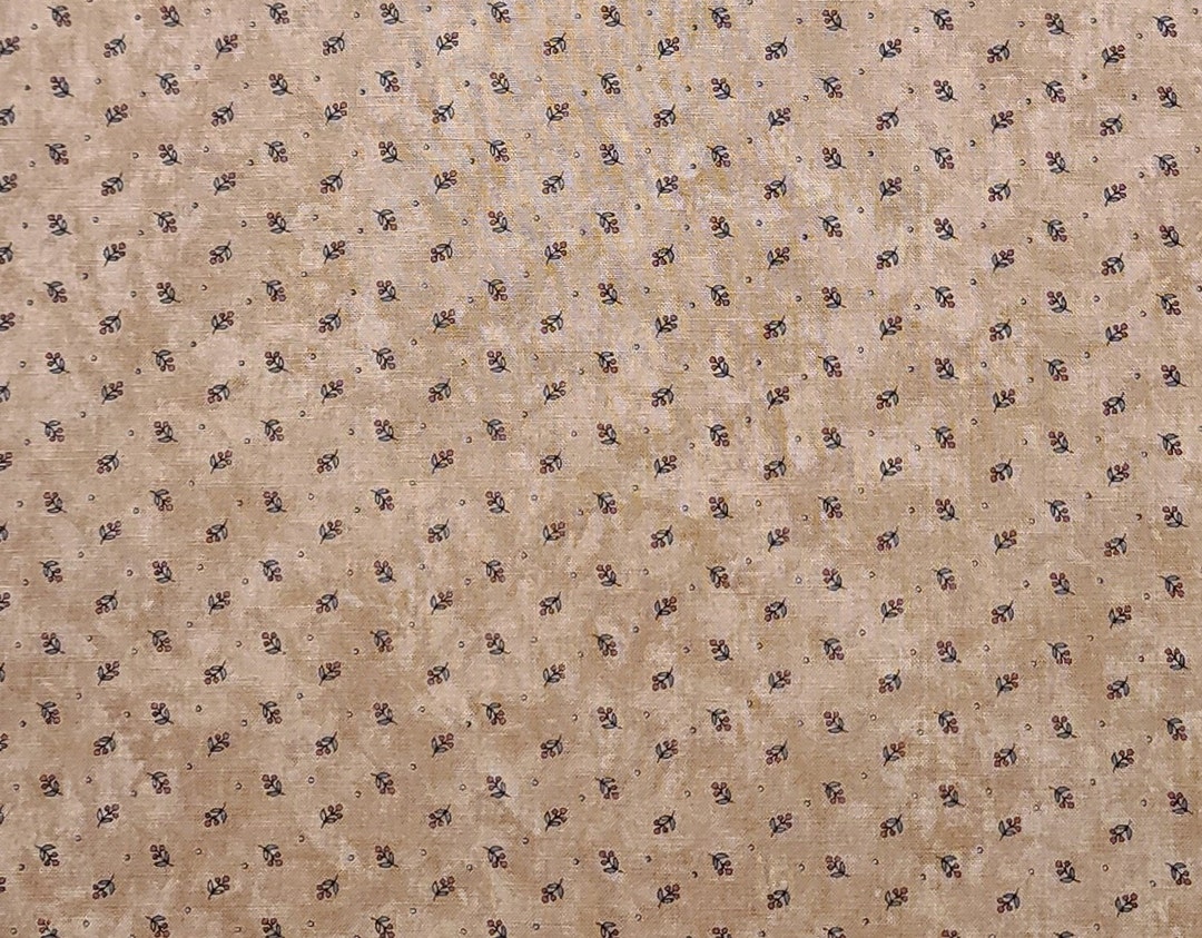 Virginia Robertson for Fabri-quilt 2000 - Caramel Tonal Fabric / Tossed ...
