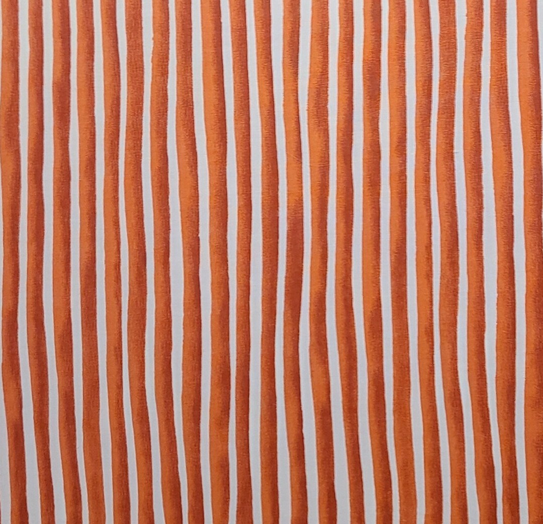 Concord Fabrics Inc Designed by the Kesslers - Orange and White Wavy ...