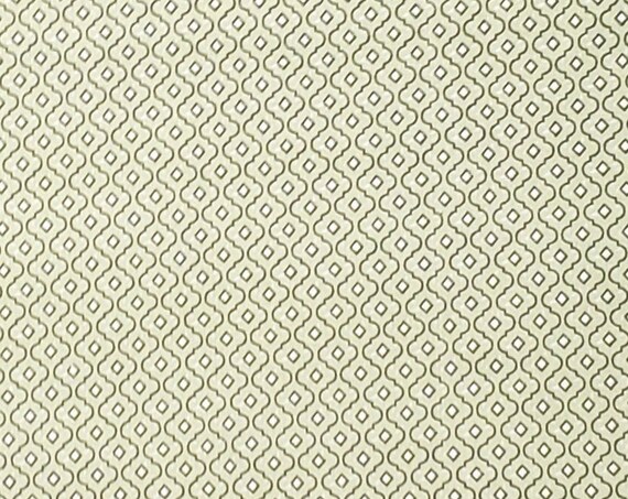 Light Green Fabric Dark Green / Ivory Diamond Pattern | Etsy