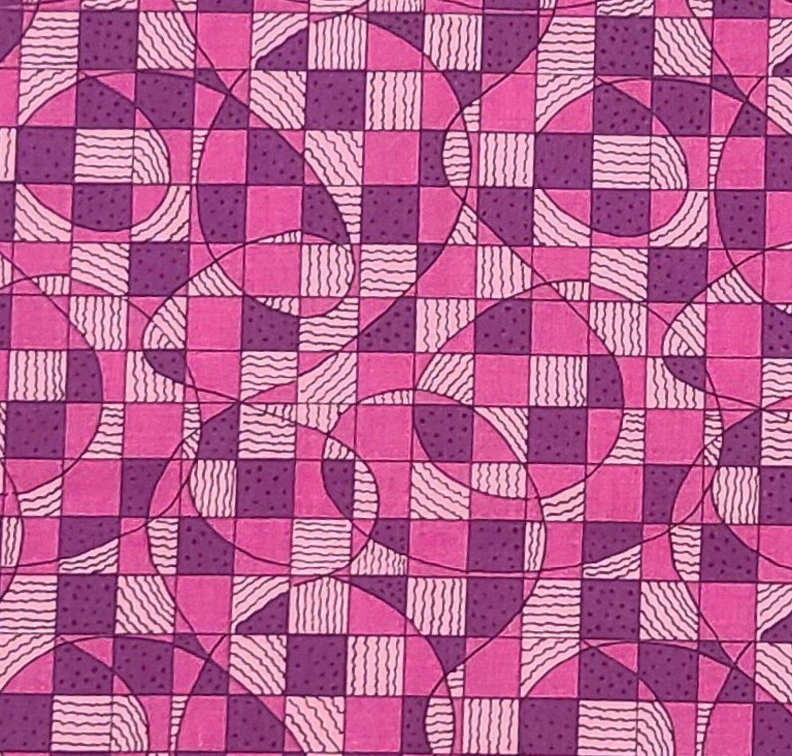 Designed by Virginia Robertson for Fabri-quilts, Inc. - Bright Pink and ...