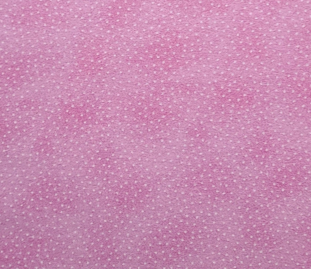 FLANNEL - Light Pink Tonal Fabric / White Pin Dot Print - Etsy