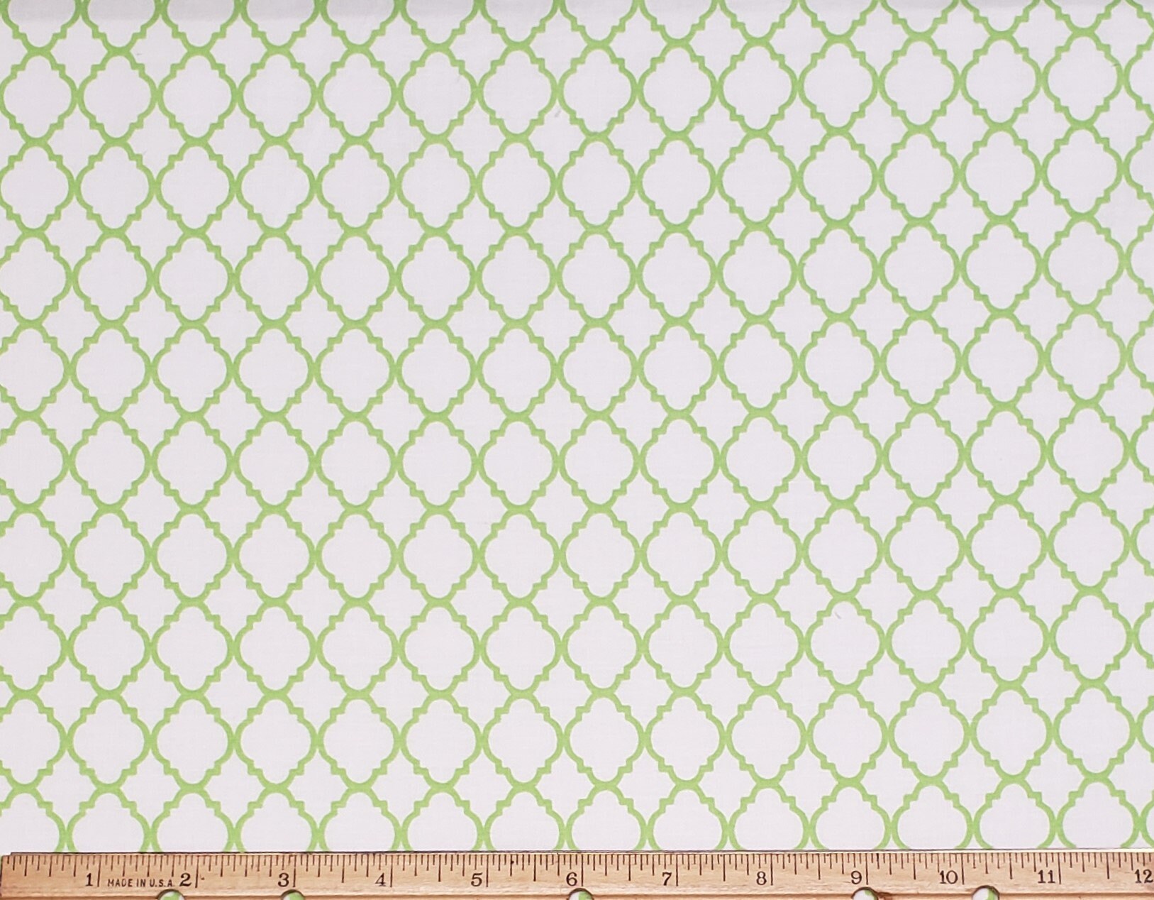 White Fabric - Lime Green Lattice Pattern - Etsy