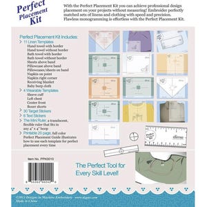 Perfect Placement Kit - Precision Embroidery Placement for Dime by ...