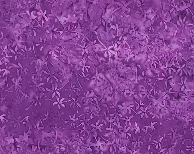 BATIK - Purple Fabric / "leaf" Pattern - Etsy