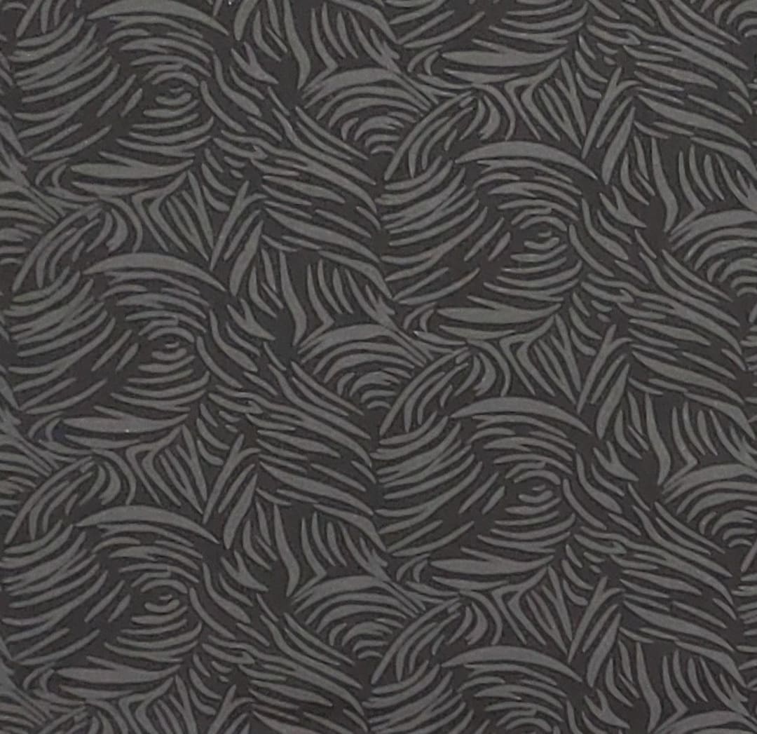Black Fabric / Gray Print - Etsy