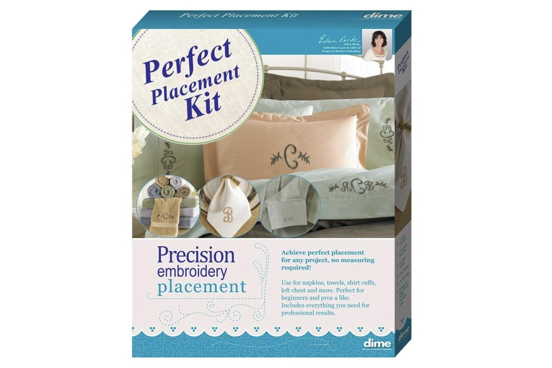 Perfect Placement Kit - Precision Embroidery Placement for Dime by ...