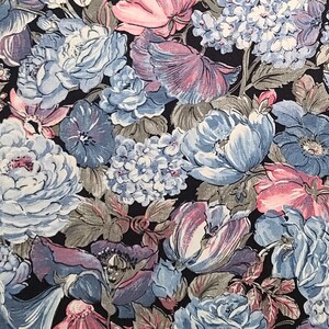 Cranston Print Works Co-schwartz Liebman Black Fabric / Slate, Dusty Pink, White, Olive Large ...