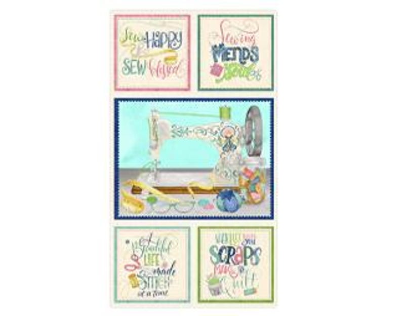 Sew Little Time Danielle Leon Licensed to WP Fabric Panel ≈ 24"x44" - Etsy