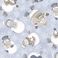 Snow What Fun Fabric Panel - by Makiko for Wilmington Prints - 45151 ...