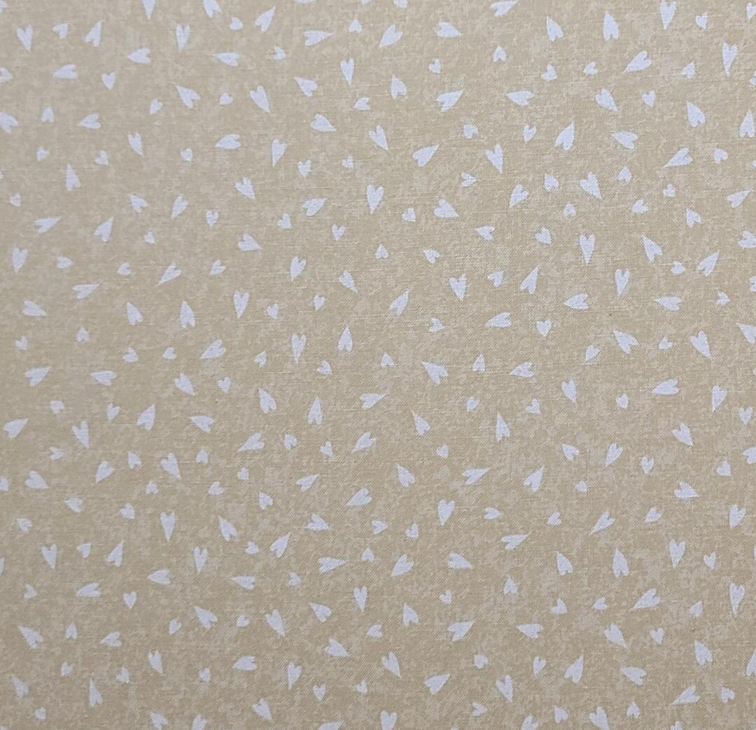 Heartstrings by Farmyard Creations for Clothworks - Gold Tonal Fabric ...