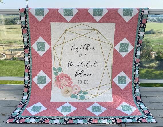 Quilts With Center Panel Using Panels For A One Block Wonder | If