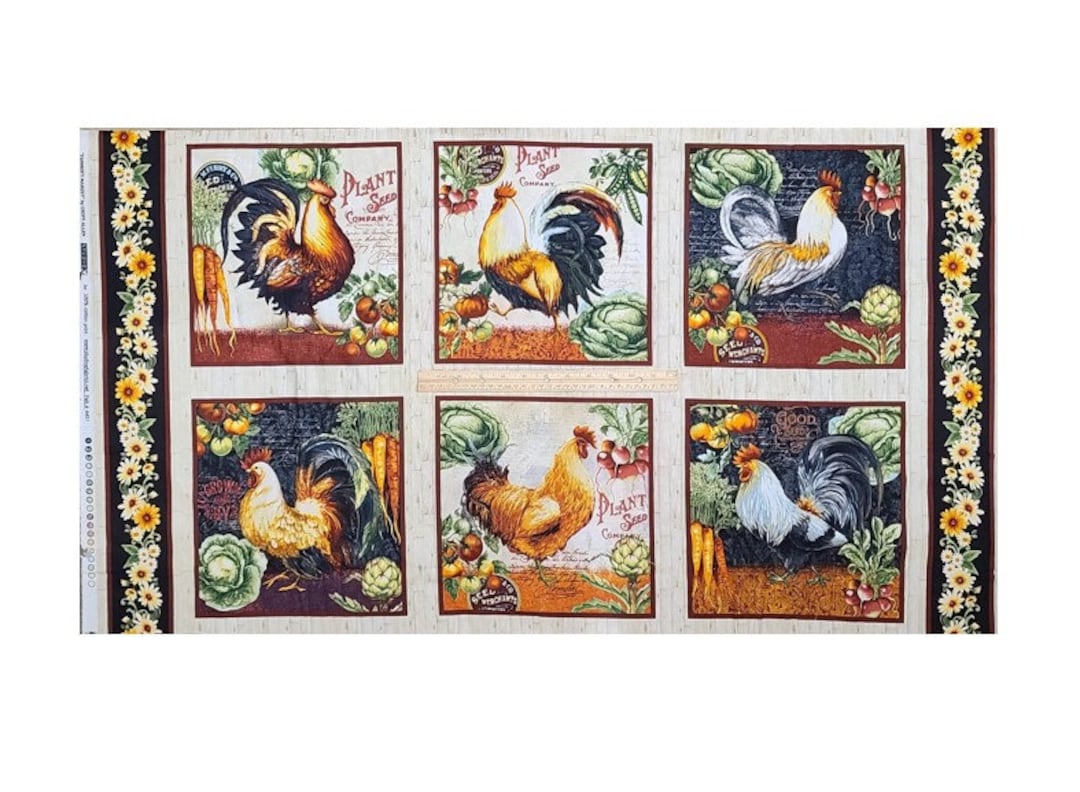 PANEL - Farmer's Market by Geoff Allen Studio E Fabrics Patt# 4451 - 24 ...