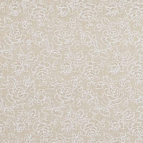 White Rose Fabric - Etsy