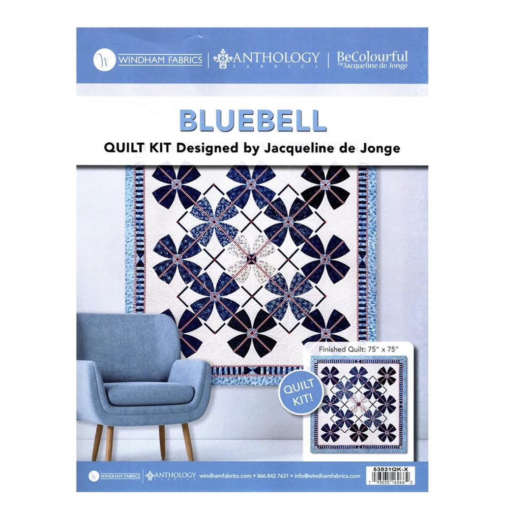 Bluebell Quilt Kit Designed by Jacqueline De Jonge - Etsy