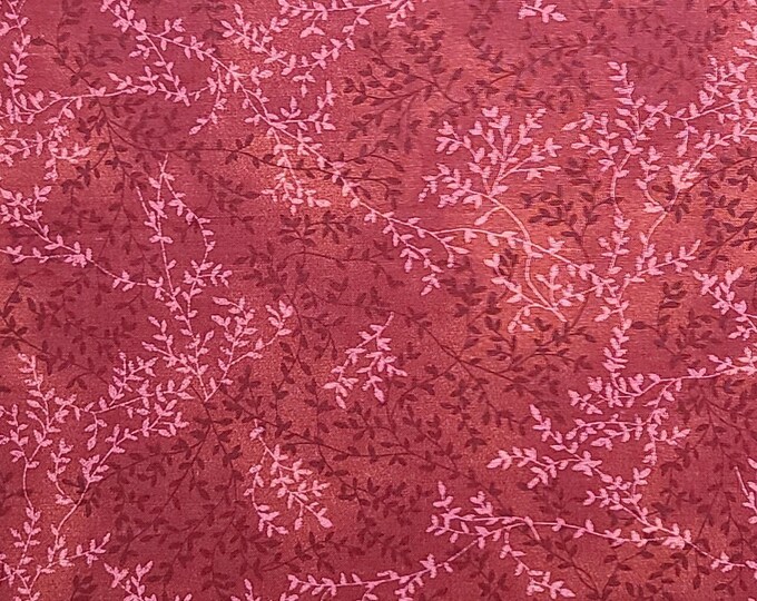 Fabric Traditions 2004 - Brick Red Tonal Fabric / Dark Red, Pale Red ...