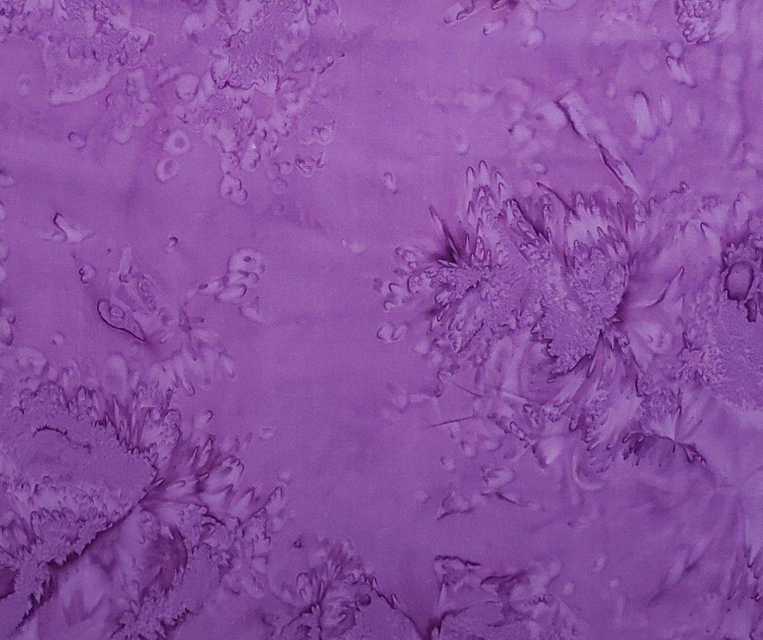 BATIK - Violet Patterned Fabric - Etsy