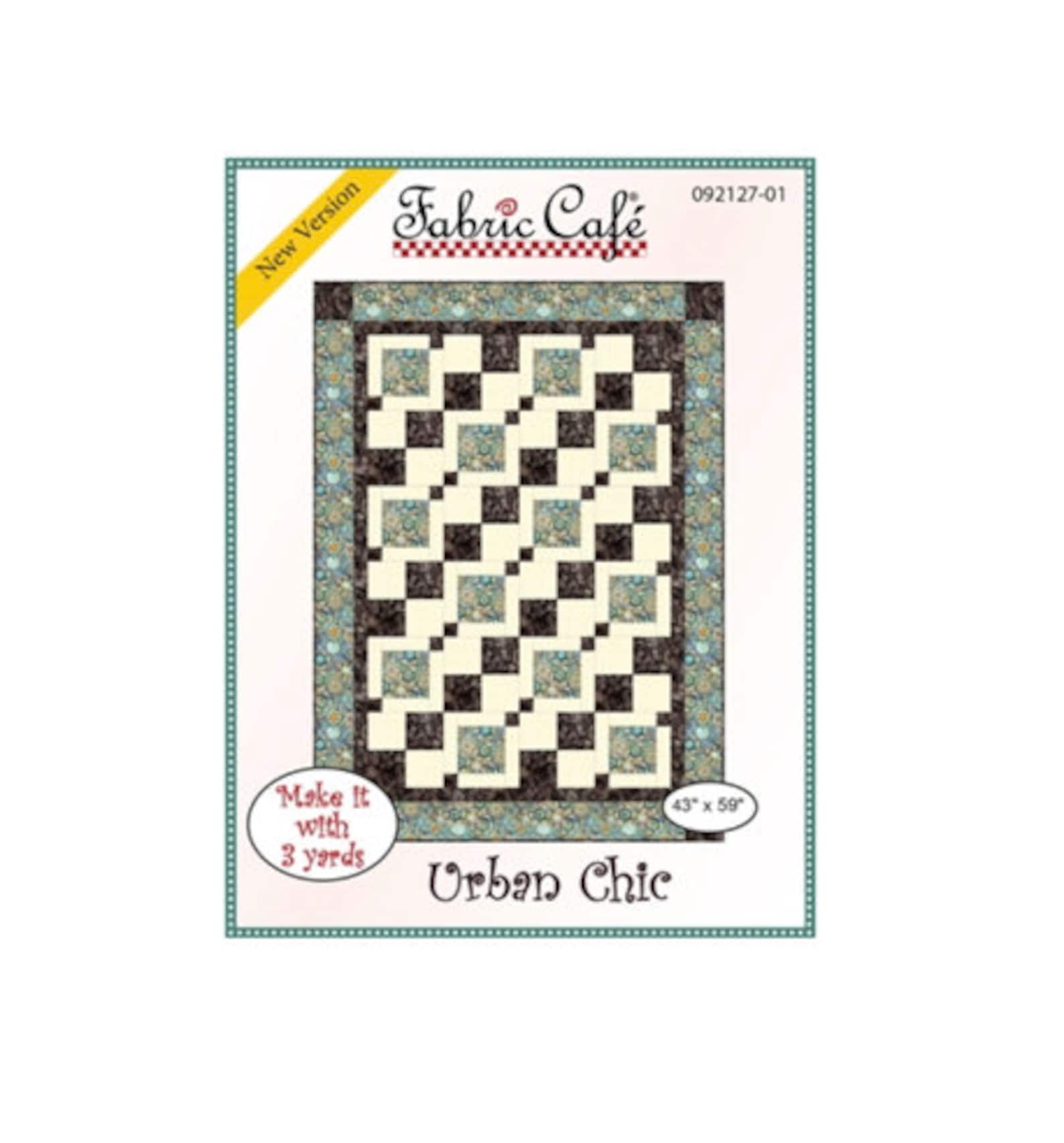Fabric Cafe - 3-yard Quilt Pattern - Urban Chic - Etsy