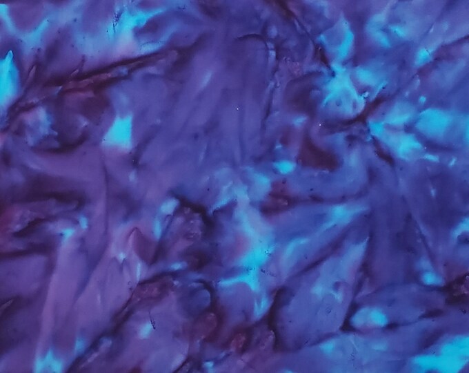 BATIK - Purple / Bright Blue Fabric - Etsy
