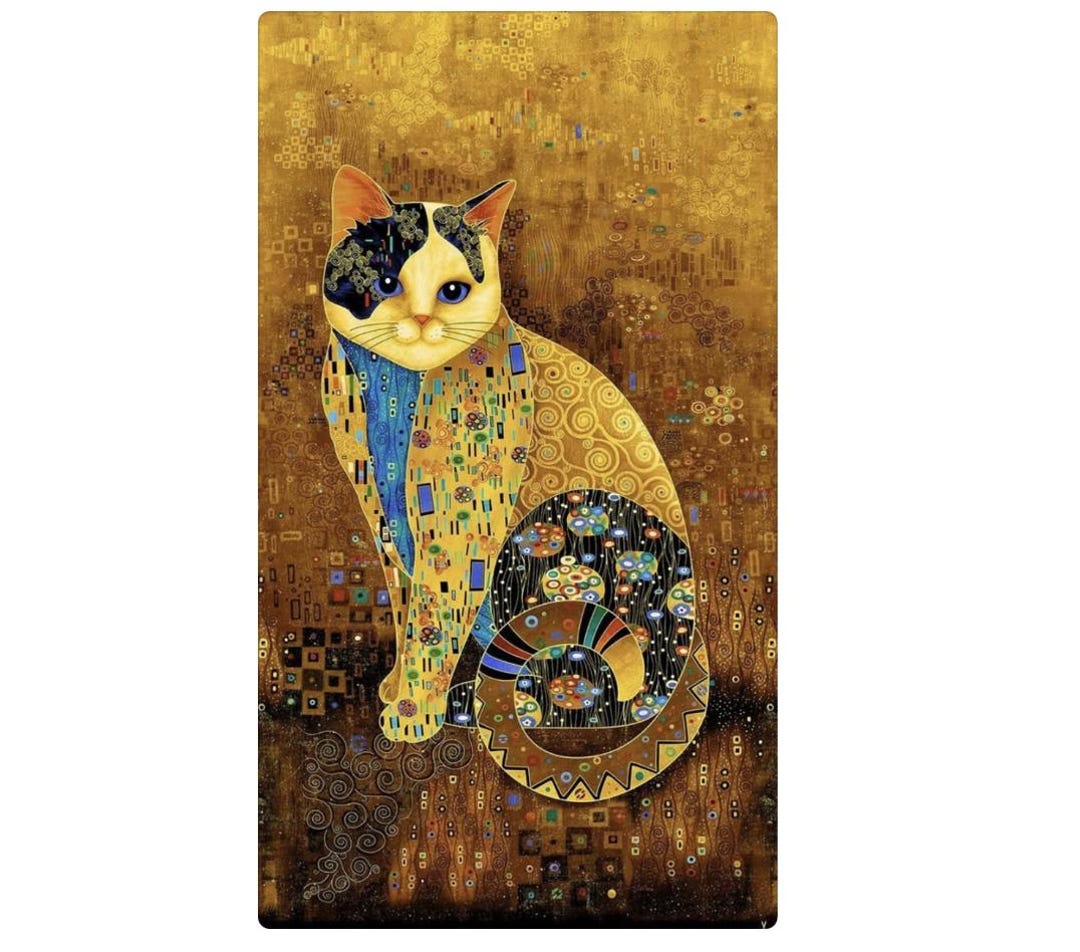 Cleo by Chong-a Hwang for Timeless Treasures Fabrics of Soho Patt#panel-cm1880 Fabric Panel ≈ 24 ...