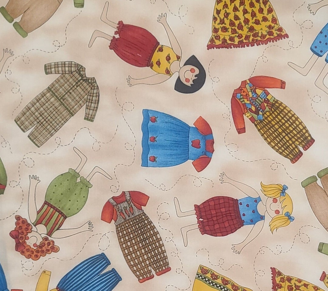 KP Kids & Co by Kari Pearson for SSI Light Tan Tonal Fabric / Brightly ...