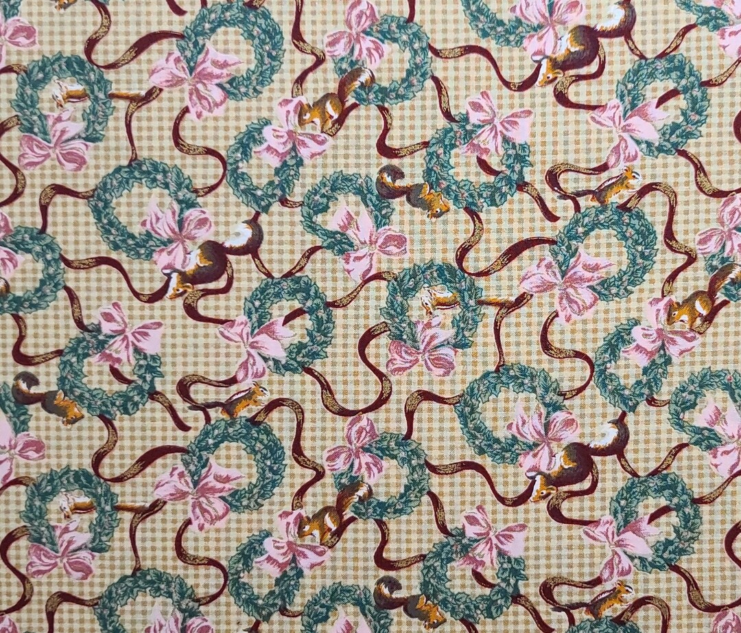 Holiday Spirit by Jennifer Sampou for P&B Textiles - Tan Gingham Fabric ...