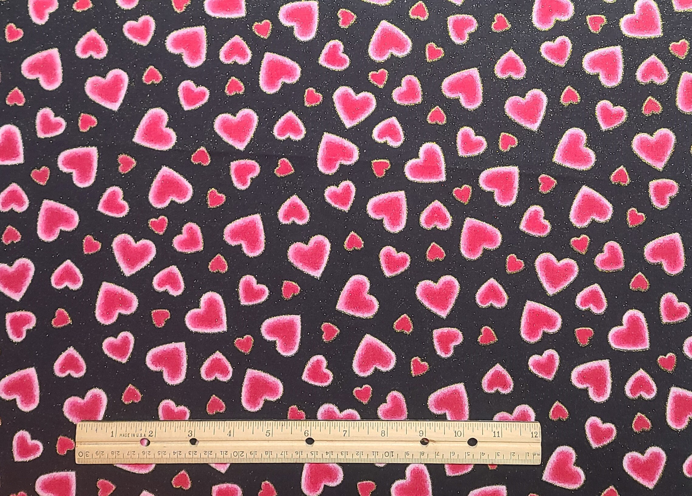 Fabric Traditions 1999 - Black Fabric / Dark and Light Pink Shaded ...