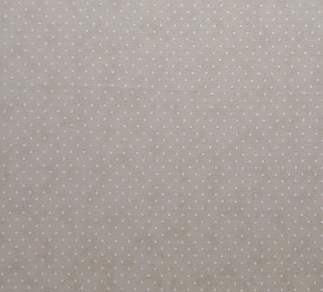 Essential Dots by Moda - Tan Tonal Fabric / White Dot Print - Etsy