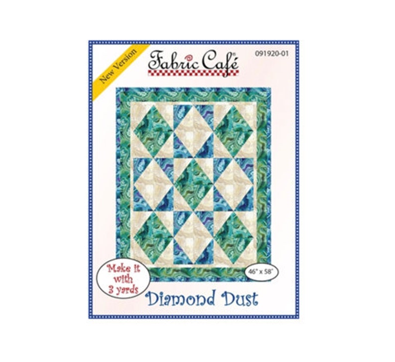 Fabric Cafe - 3-yard Quilt Pattern - Diamond Dust - Etsy