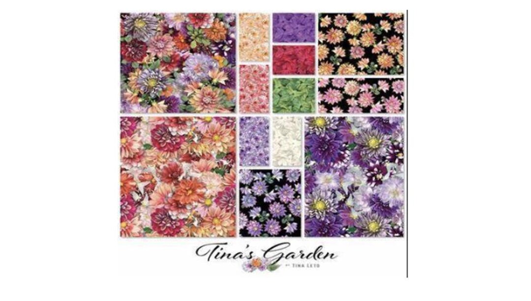 Tina's Garden by Tina Leto for Clothworks - (40) 2.5" Fabric Strips ...