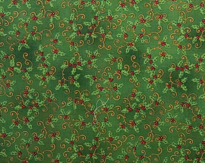 12 Days of Christmas Shelly Rasche SSI - Green Tonal Fabric / Gold, Tan ...