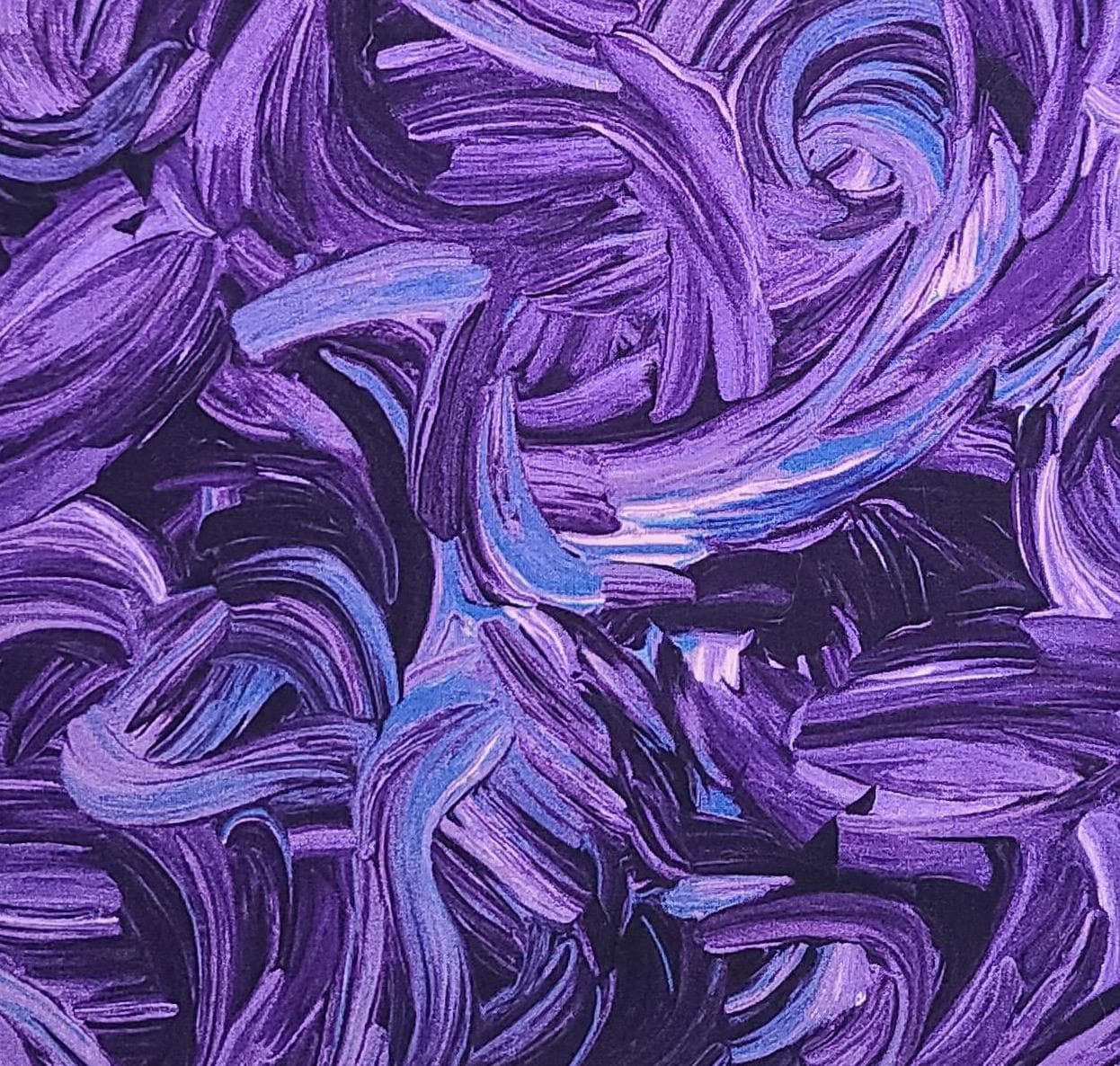 Finger Paints by Stephanie Brandenburg for Camelot Cottons - Black Plum ...