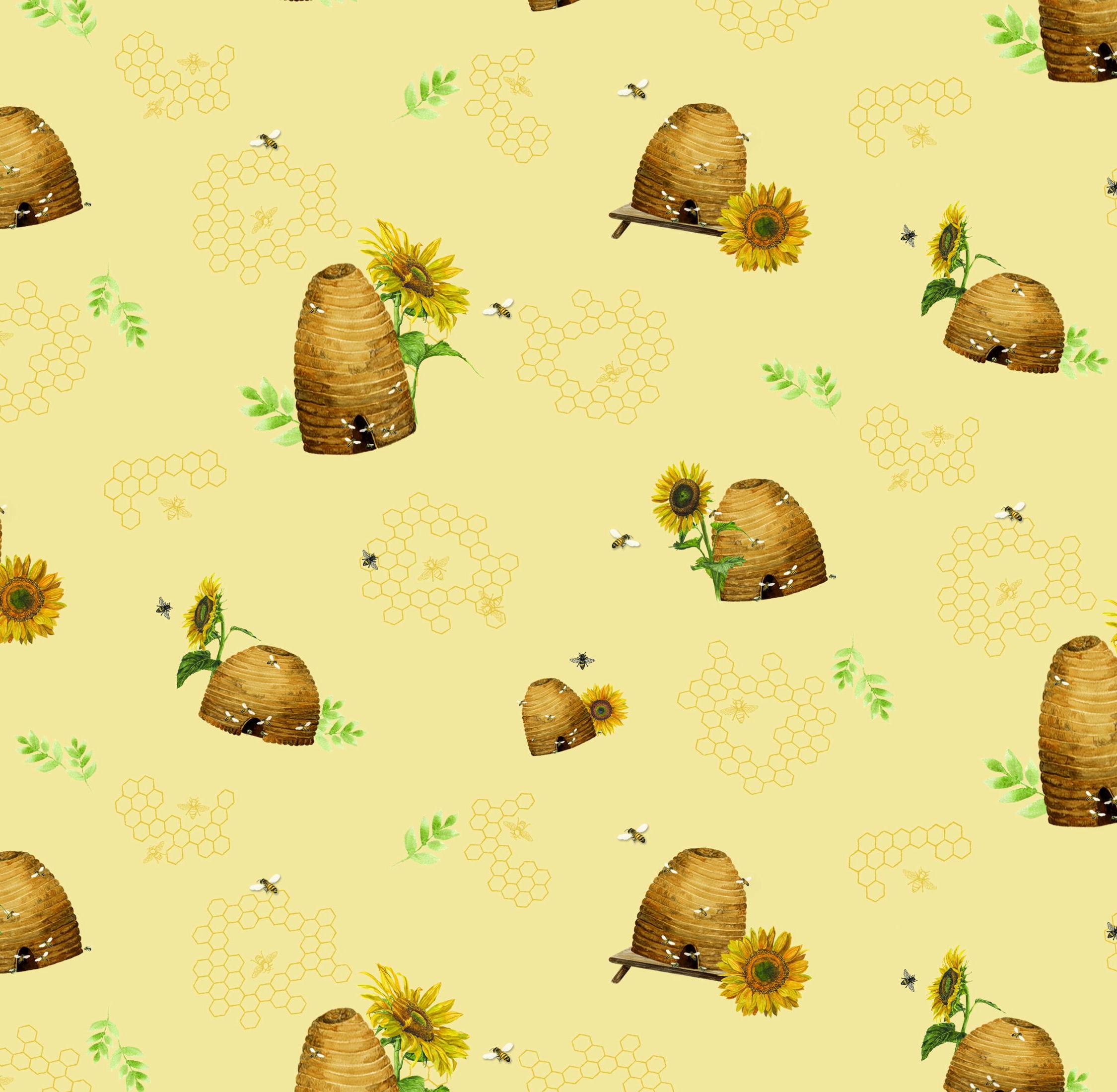 Honey Bees and Flowers Please by Tara Reed 2024 Riley Blake Designs ...