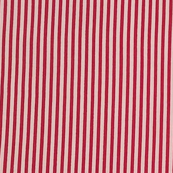 Red and White Pinstripe Fabric - Etsy