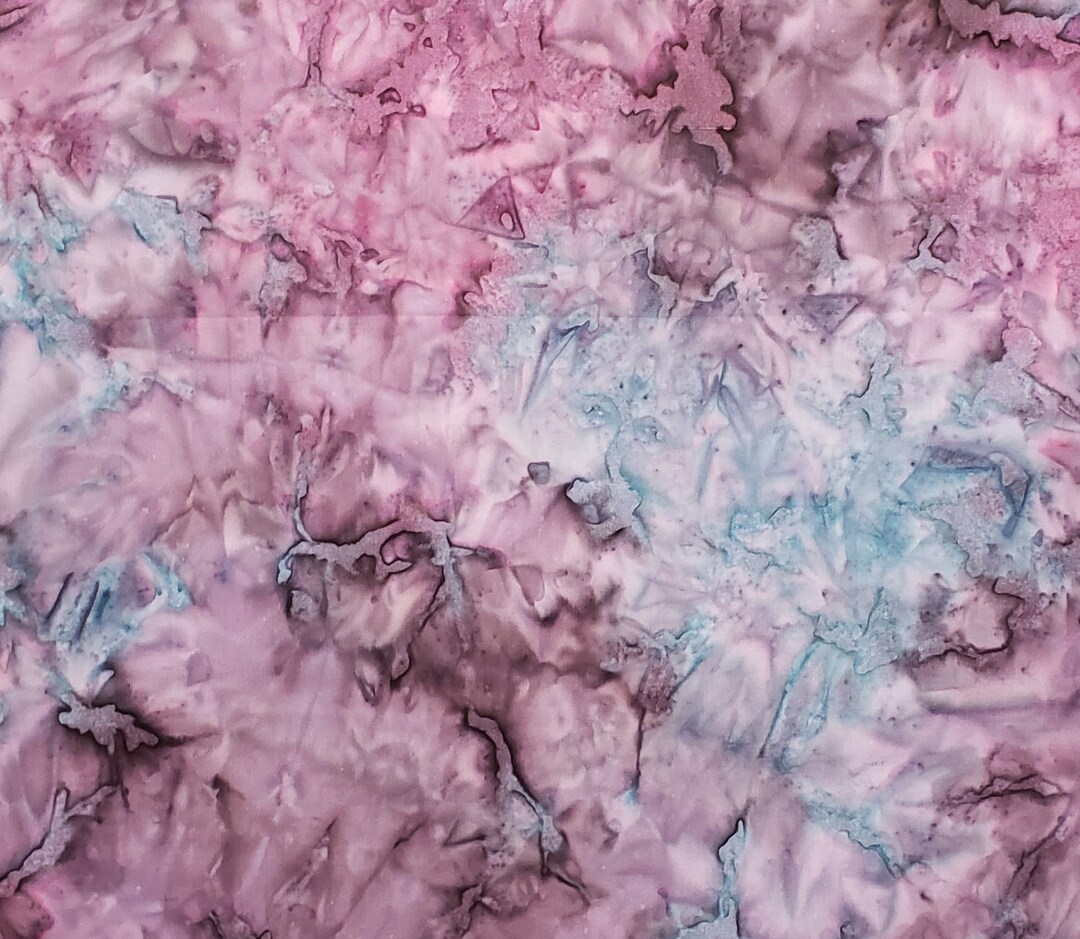 BATIK - Purple / Blue Fabric - Etsy