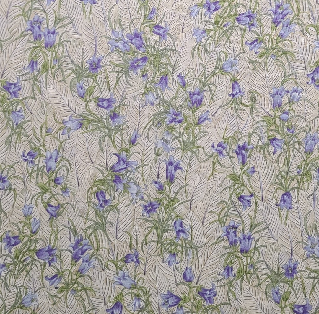 Blooms by Hoffman International Fabrics - Cream and White Tonal Fabric ...