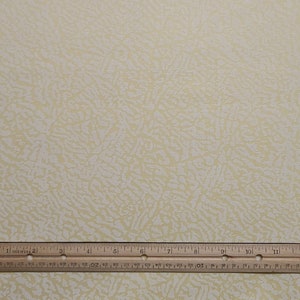 Butter Yellow Fabric / White Print - Selvage to Selvage Print - Etsy