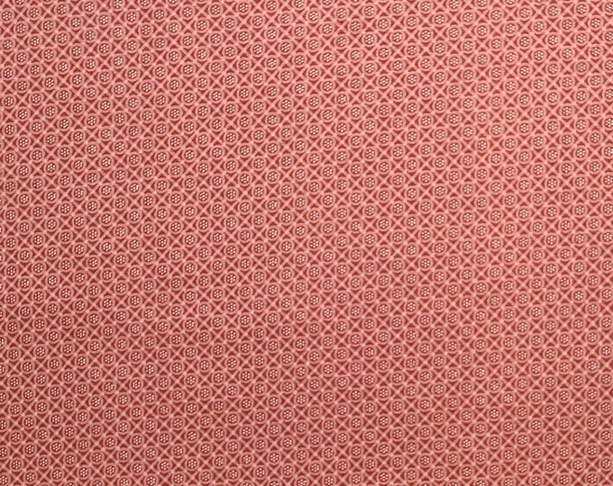 Joan Kessler for Concord Fabrics Inc - Rust With Coral Print Fabric - Etsy