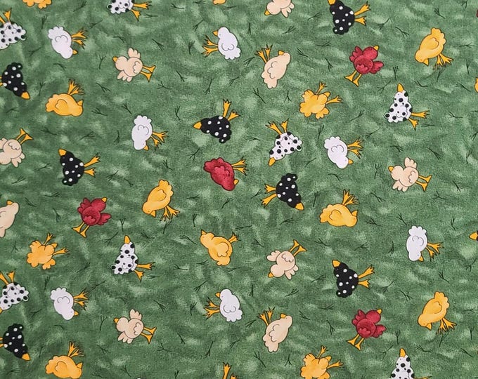 Moda "hen Pecked" by Cynthia Young Hedgehog Productions - Green Tonal ...
