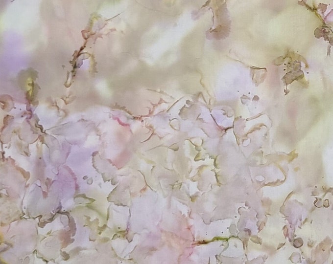 BATIK - White, Green, Brown, Pink, Lavender Watermark Fabric - Etsy