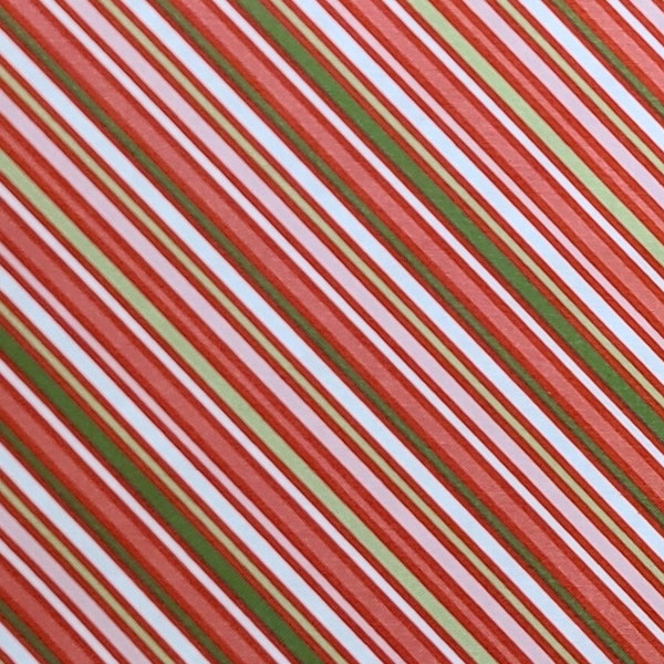 Pink Peppermint Stripe Fabric - Etsy
