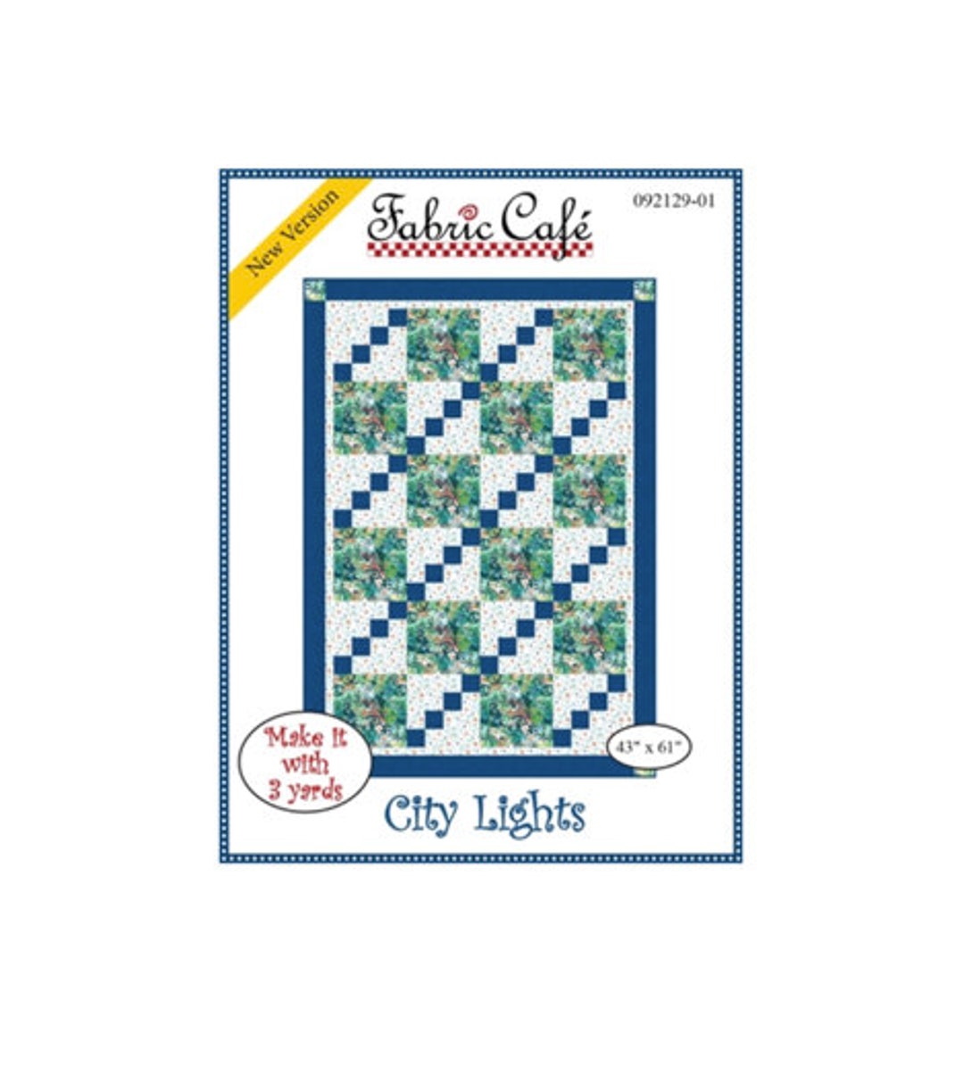 Fabric Cafe - 3-yard Quilt Pattern - City Lights - Etsy