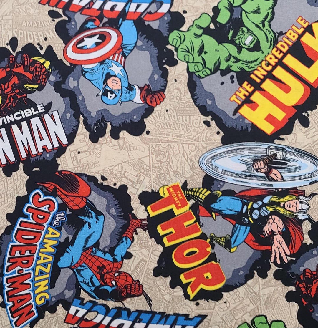 CP50966 Comic Burst Marvel Springs Industries Comics Badges / Thor ...