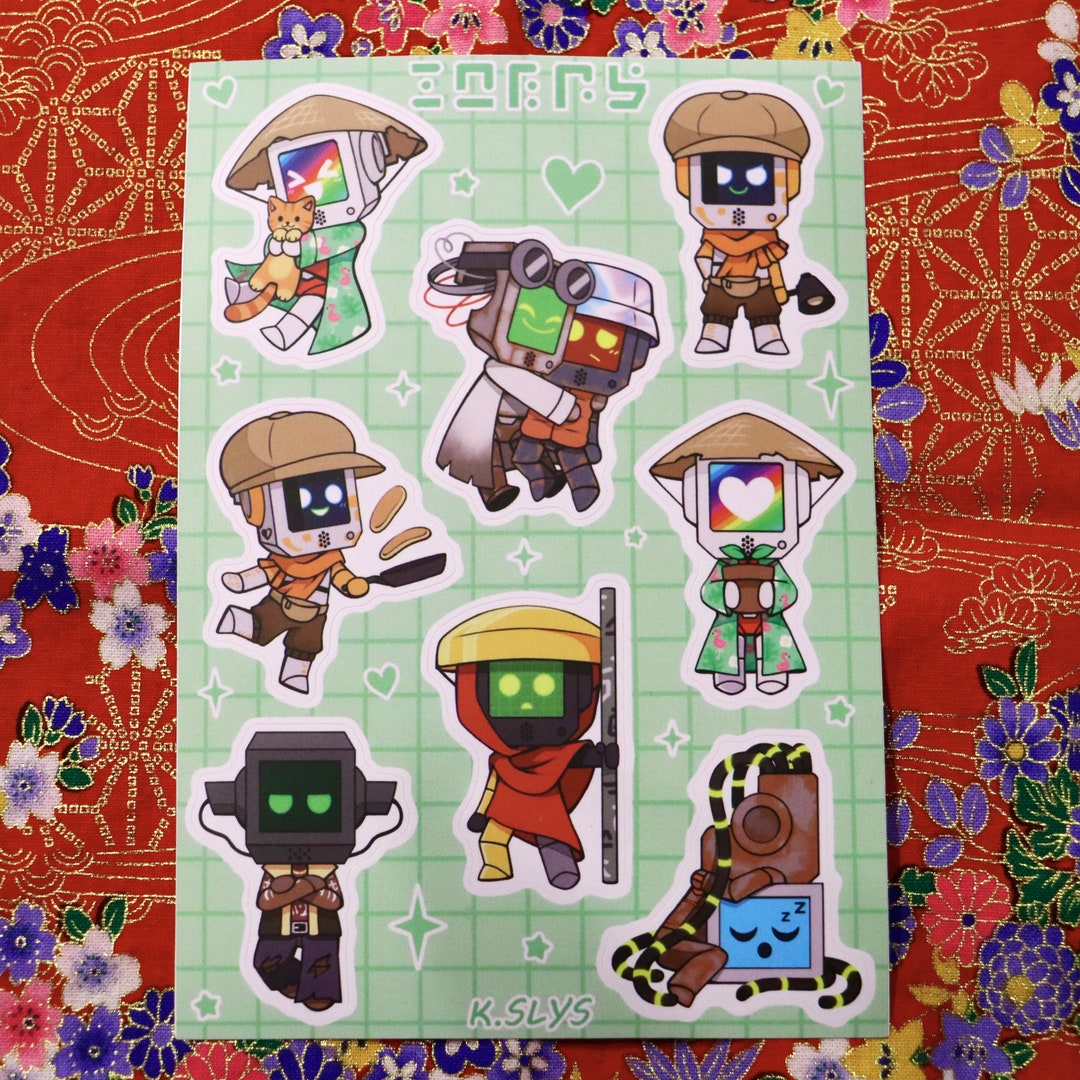 Lil Stray Companion Robots Sticker Sheet - Etsy