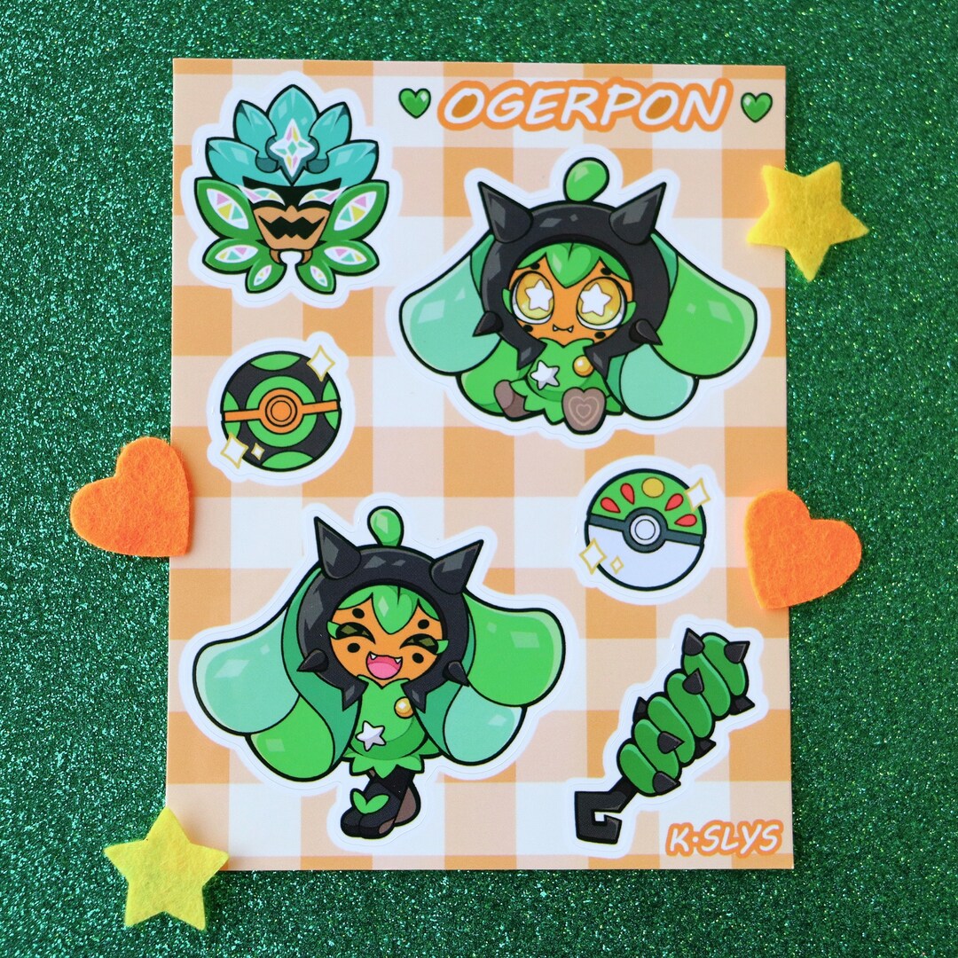 Lil Ogerpon Sticker Sheet - Etsy
